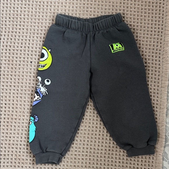 Zara | Bottoms | Zara Black Kids Joggers Pixar Monsters Inc | Poshmark